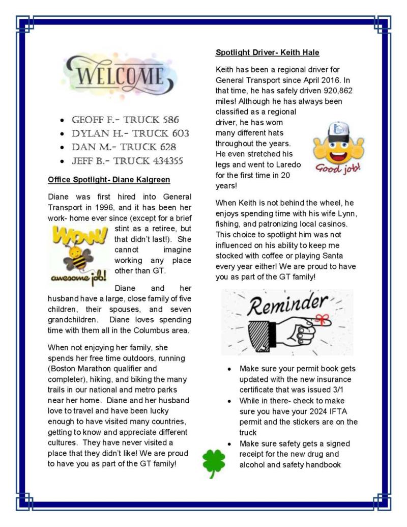 March 2024 Newsletter